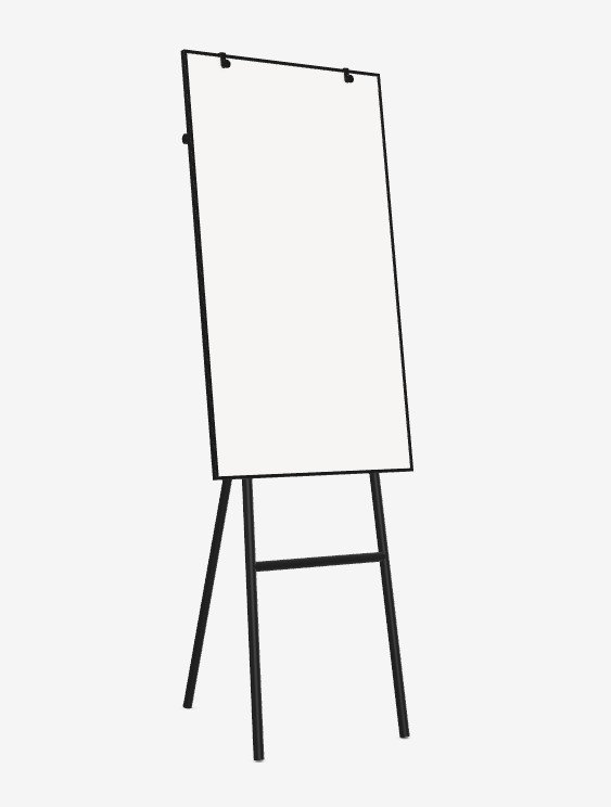 One Flip-chart hvít tafla á standramma | A4.is